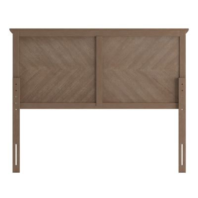 Flash Furniture Fiona Herring Bone Wooden Adjustable Headboard for ...