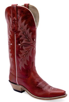Old West Women's Snip Toe Western Boots, 6,Red at Tractor Supply Co