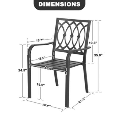 Nuu Garden Outdoor Cast-Aluminum Patio Chairs, 2 pk.