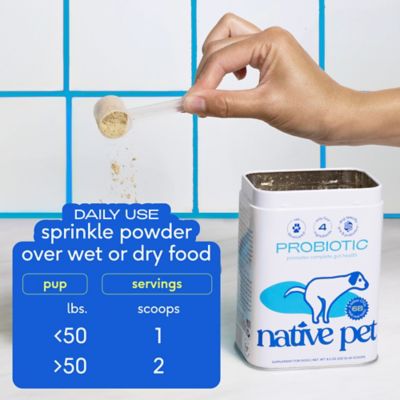 Native Pet Probiotic Powder Digestive Supplement for Dogs, 8.2 oz. at ...