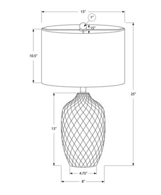 Monarch Specialties Table Lamp with 3-Way Switch at Tractor Supply Co.