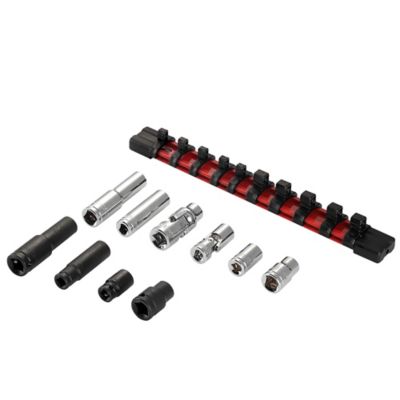 JobSmart 3/8 in. and 1/4 in. Drive 10mm Metric Mixed Sockets Set, 10 pc ...