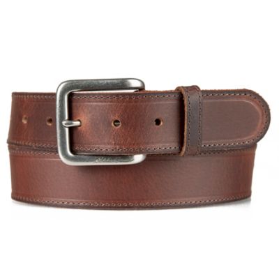 Eddie Bauer Men's Rugged Stretch Leather Belt, EBMB1011-200-M, L,Tan at ...