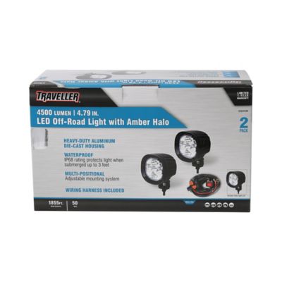 Traveller 4.7 in. LED Offroad Lights with Amber Halo, 2-Pack at Tractor ...