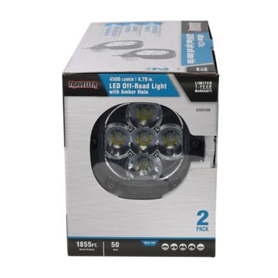 Traveller 4.7 in. LED Offroad Lights with Amber Halo, 2-Pack at Tractor ...