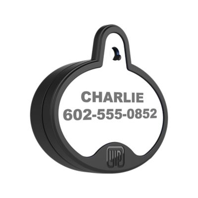 YIP Smart Tag Engravable Smart ID Tag Dog Tracker, Oval, Works With ...