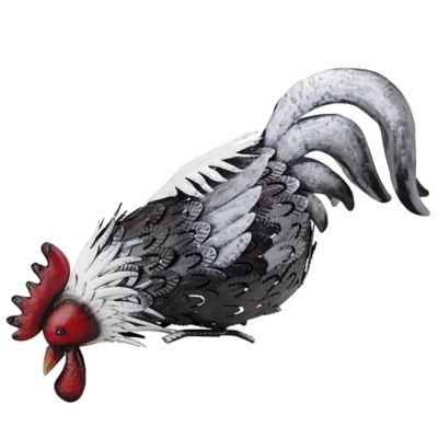 Red Shed Metal Rooster Shelf Sitter, 18 in. x 6.5 in. x 9 in. at ...