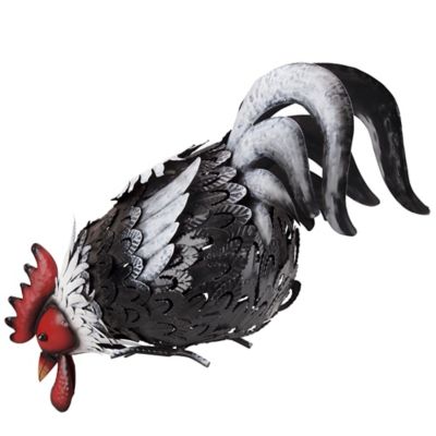 Red Shed Metal Rooster Shelf Sitter, 18 in. x 6.5 in. x 9 in. at ...