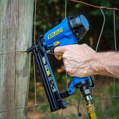 Estwing Pneumatic 18-Gauge 7/8" Fencing Stapler with Adjustable Metal ...