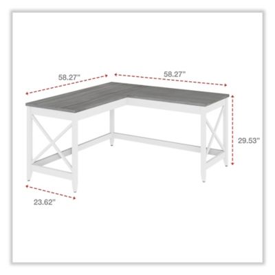 Workspace by Alera L-Shaped Farmhouse Desk at Tractor Supply Co.
