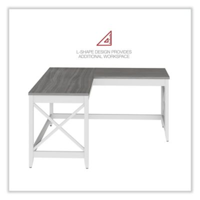 Workspace by Alera L-Shaped Farmhouse Desk at Tractor Supply Co.