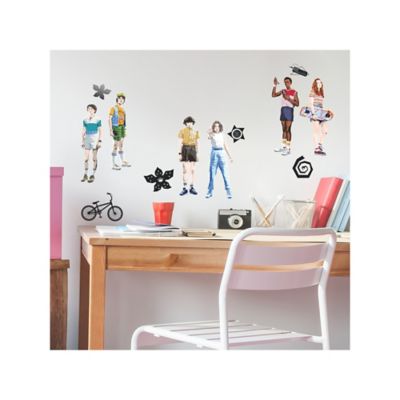 RoomMates White. Black & Blue Stranger Things Wall Decals at Tractor ...