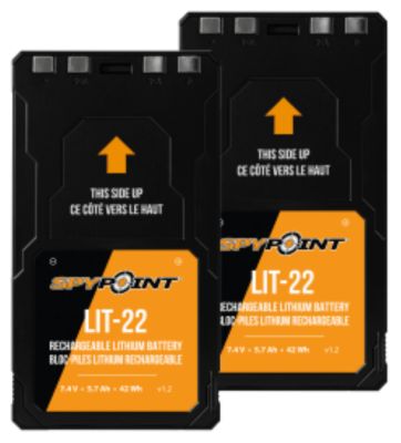 SPYPOINT LIT-22 Lithium Battery Twin Pack for all Flex Cameras at ...