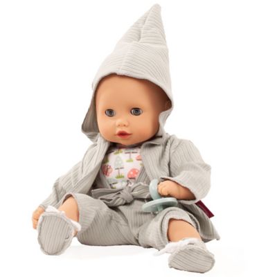 Gotz Muffin Lucky One 13 in. Bald Baby Doll with Blue Sleeping Eyes at ...