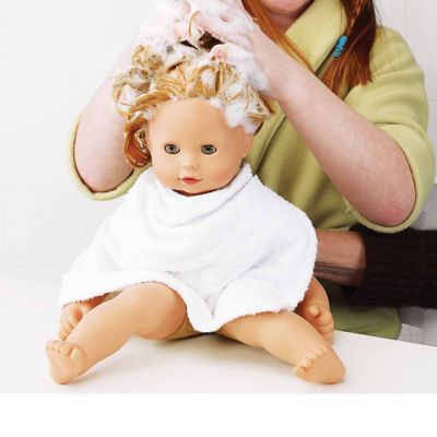 Gotz Cosy Aquini 13 in. Soft Cloth Bath Baby Doll with Blonde Hair at ...