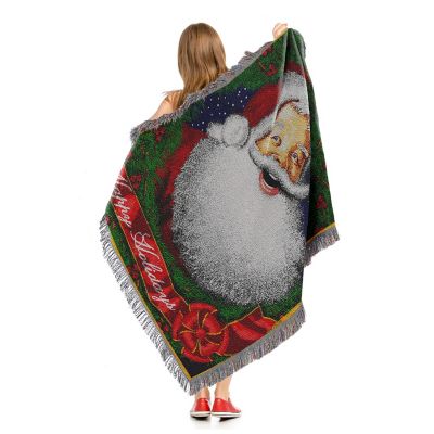 Northwest Howdy Santa Holiday Tapestry Throw at Tractor Supply Co.