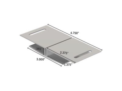 EZ Liner 96 in. x 4.75 in. x 0.385 in. White Plastic H-Divider Bar ...