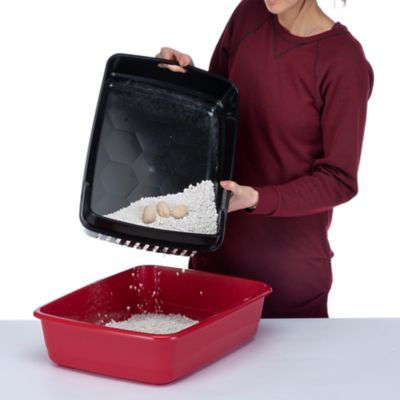 Ferplast Ariel Hood Cat Litter Box, Red at Tractor Supply Co.