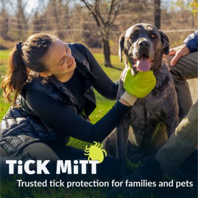 TiCK MiTT Chemical-Free Tick Removal Tool for People and Pets, Yellow ...