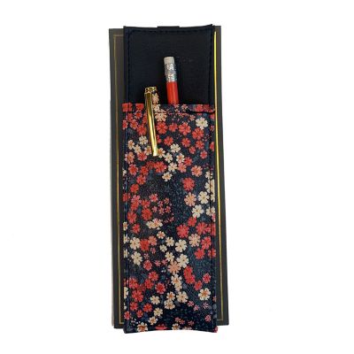 HaynesBesco Group Leatherette Elastic Band With Pen & Pencil Floral at ...