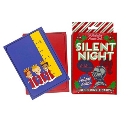 Holly Jolly Silent Night Rebus Puzzle Cards - A Holiday Themed Deck Of ...