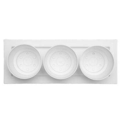 Bloem Trio Flight Planter Set - Casper White - 3 Planters & Rectangle Saucer Tray at Tractor ...