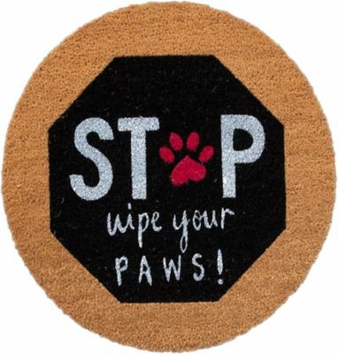 4 Cats & Dogs Convertible Entrance Mat: Stop, Wipe Your Paws at Tractor ...
