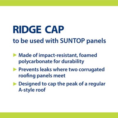 SUNTOP Ridge Caps, Green, 5-Pack at Tractor Supply Co.