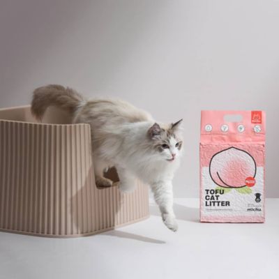 Michu Natural Clumping Tofu Cat Litter (Peach), 5.5 lb. at Tractor ...