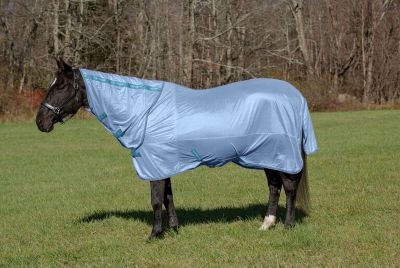 TuffRider 130g Comfy Mesh Combo Neck Fly Sheet, 81 in.,Blue at Tractor ...