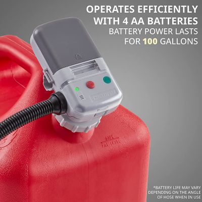Deway Battery Powered Automatic Fuel Transfer Pump with Nozzle Flow ...