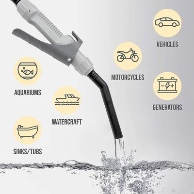 Deway Battery Powered Automatic Fuel Transfer Pump with Nozzle Flow ...