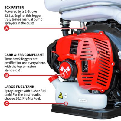 Tomahawk Power 3 HP Backpack Mosquito Fogger with 3.7 gal. Tank for ...