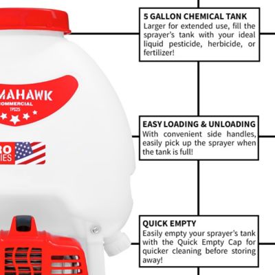 Tomahawk Power 5 gal. Power Backpack Sprayer 450 PSI Pump for Pest ...