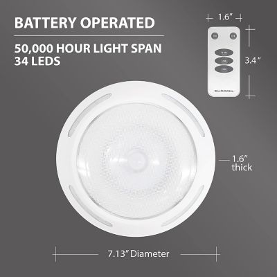 Bell & Howell 7.13 in. Remote Controlled LED Ceiling Light 2-Pack at ...