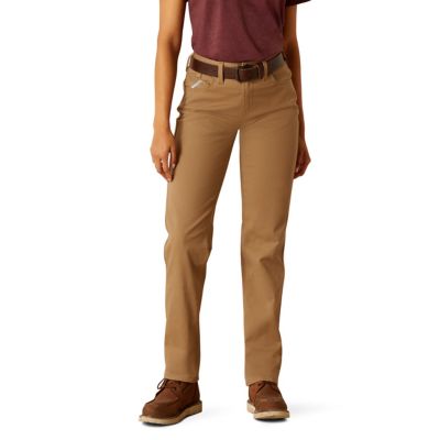 Ariat Women's Made Tough Straight Leg Fit Rebar Perfect Rise Work Pants ...