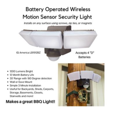 IQ America Motion Security Light 1200 Lumen, Bronze at Tractor Supply Co.