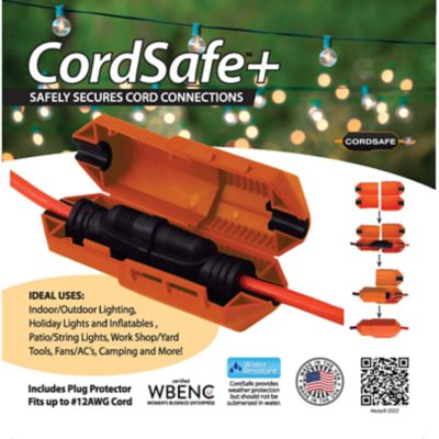 CordSafe Extension Cord Plug Protector Safety Cover, Orange 1 Pc. at ...