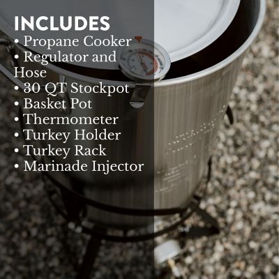 Gas One Propane Burner with Stock Pot set at Tractor Supply Co.