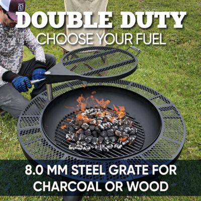 Even Embers 44 in. Round Fire Pit With Cooking Grate at Tractor Supply Co.