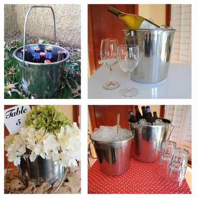 Buffalo Tools 0.5 gal. Stainless Steel Bucket Set, 6 pc.
