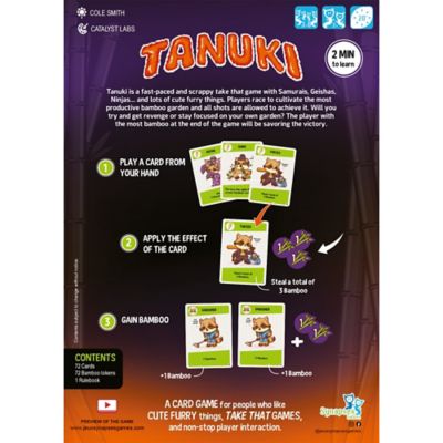 Synapses Games Tanuki Family-Friendly Card Game, Ages 7+, 3-8 Players ...