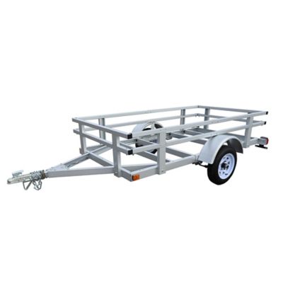 Karavan 5 ft. x 8 ft. Steel Utility Trailer with Slide Rails, 1,500 lb ...