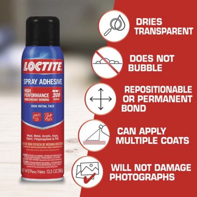 Loctite 13.5 oz. High Performance Clear Spray Adhesive at Tractor ...