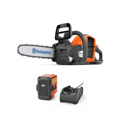 Husqvarna 18 in. 40V Power Axe 350i Brushless Battery Chainsaw 7.5 Ah Battery and Charger Included 970601202 at Tractor Supply Co