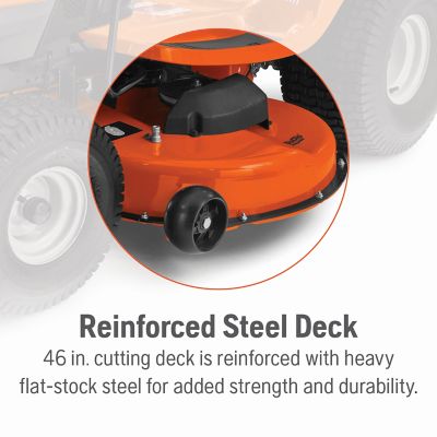 Husqvarna TS 146X 46 Inch Riding Lawn Mower, 21.5-HP Kawasaki FR Engine ...