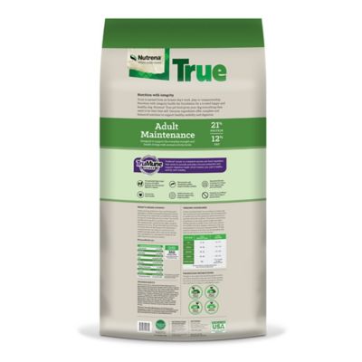 Nutrena True Adult Maintenance 21/12 Chicken Recipe Dry Dog Food, 50 lb ...