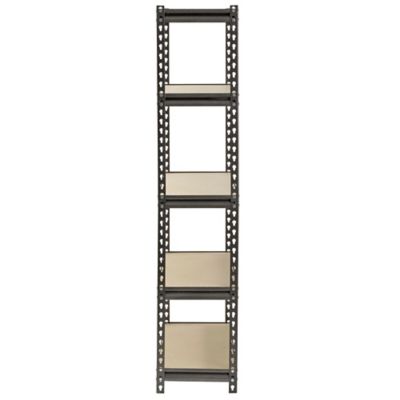 Muscle Rack 5-Tier 30 in. x 12 in. x 60 in. Shelving Unit, Silver Vein ...