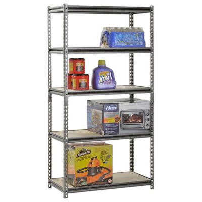 Muscle Rack 5-Tier 36 in. W x 18 in. D x 72 in. H Shelving Unit in ...