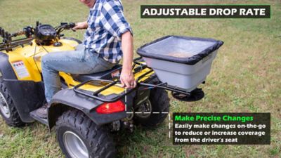 Yard Commander 12V 80lb. ATV/UTV Spreader - Mounts to Front/Rear ...